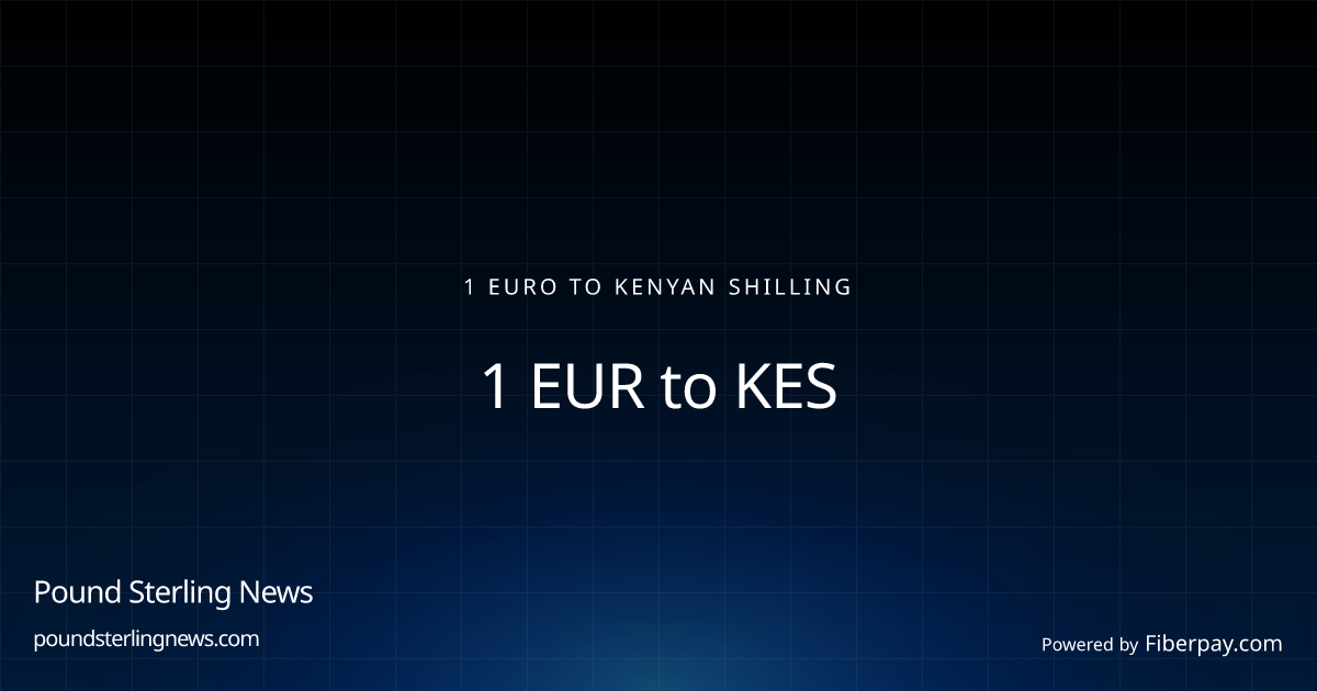 1 EUR to KES - Euro to Kenyan Shilling Exchange Rate
